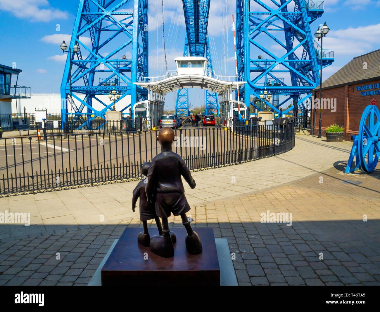 Life size bronze sculpture of two children "Waiting for me dad" by ...