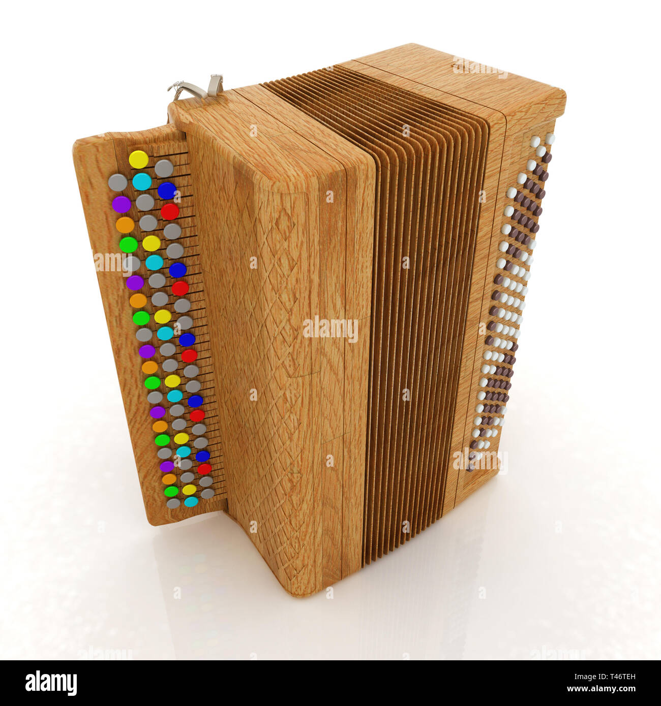 Musical instrument - retro bayan Stock Photo - Alamy