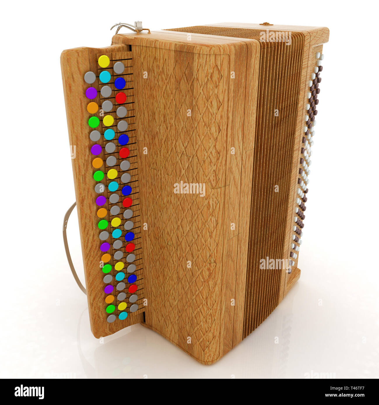 Musical instrument - retro bayan Stock Photo - Alamy