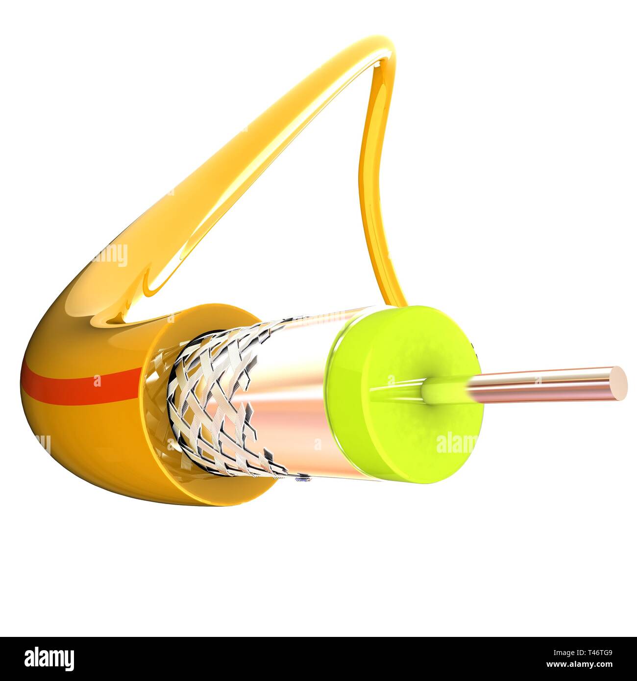 Cables for high tech connect Stock Photo - Alamy