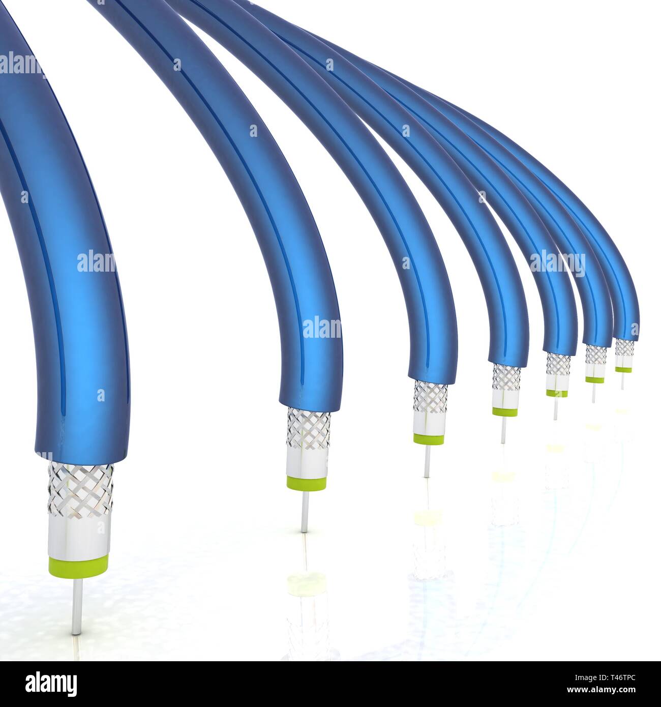 Cables for high tech connect Stock Photo - Alamy