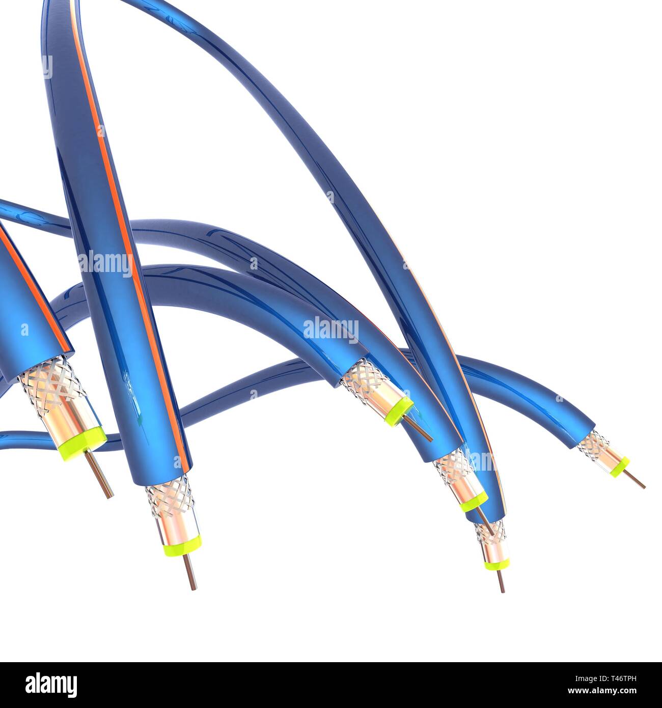 Cables for high tech connect Stock Photo - Alamy