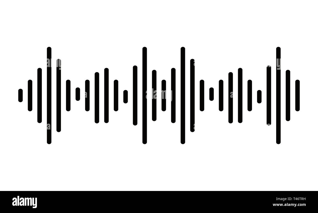 Sound wave icon vector simple isolated on white background eps10 Stock ...