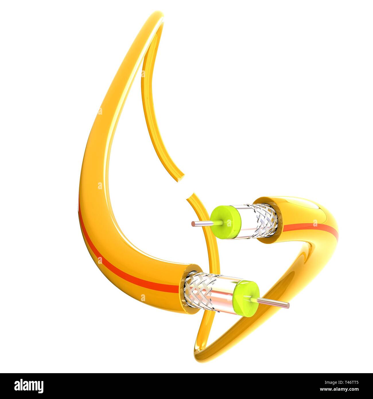 Cables for high tech connect Stock Photo - Alamy