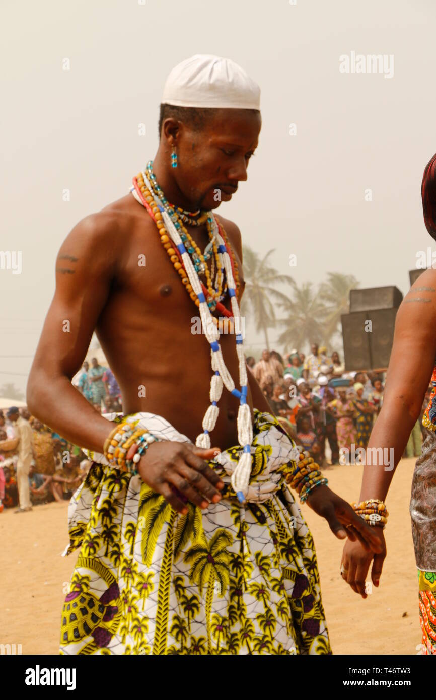 Voodoo festival at the beach of Ouidah, Benin Stock Photo - Alamy