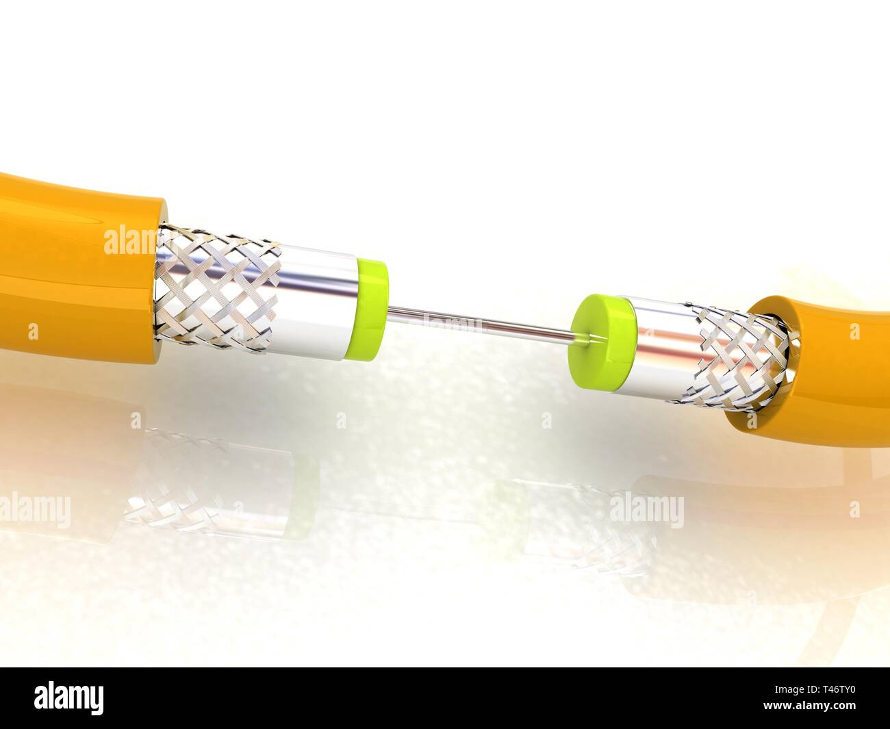 Cables for high tech connect Stock Photo - Alamy