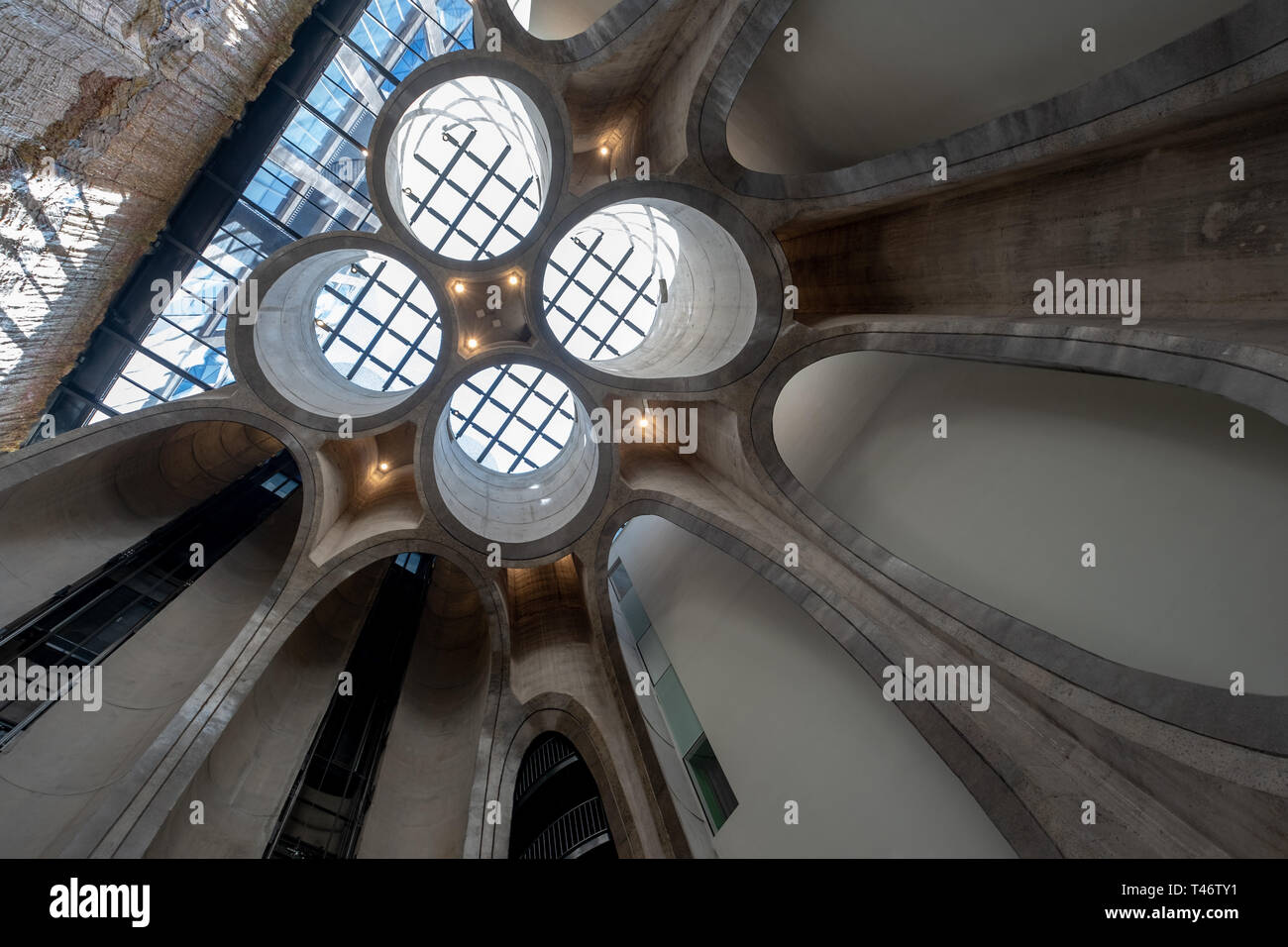 Close up of the interior of the Zeitz Mocaa Museum of Contemporary Art ...