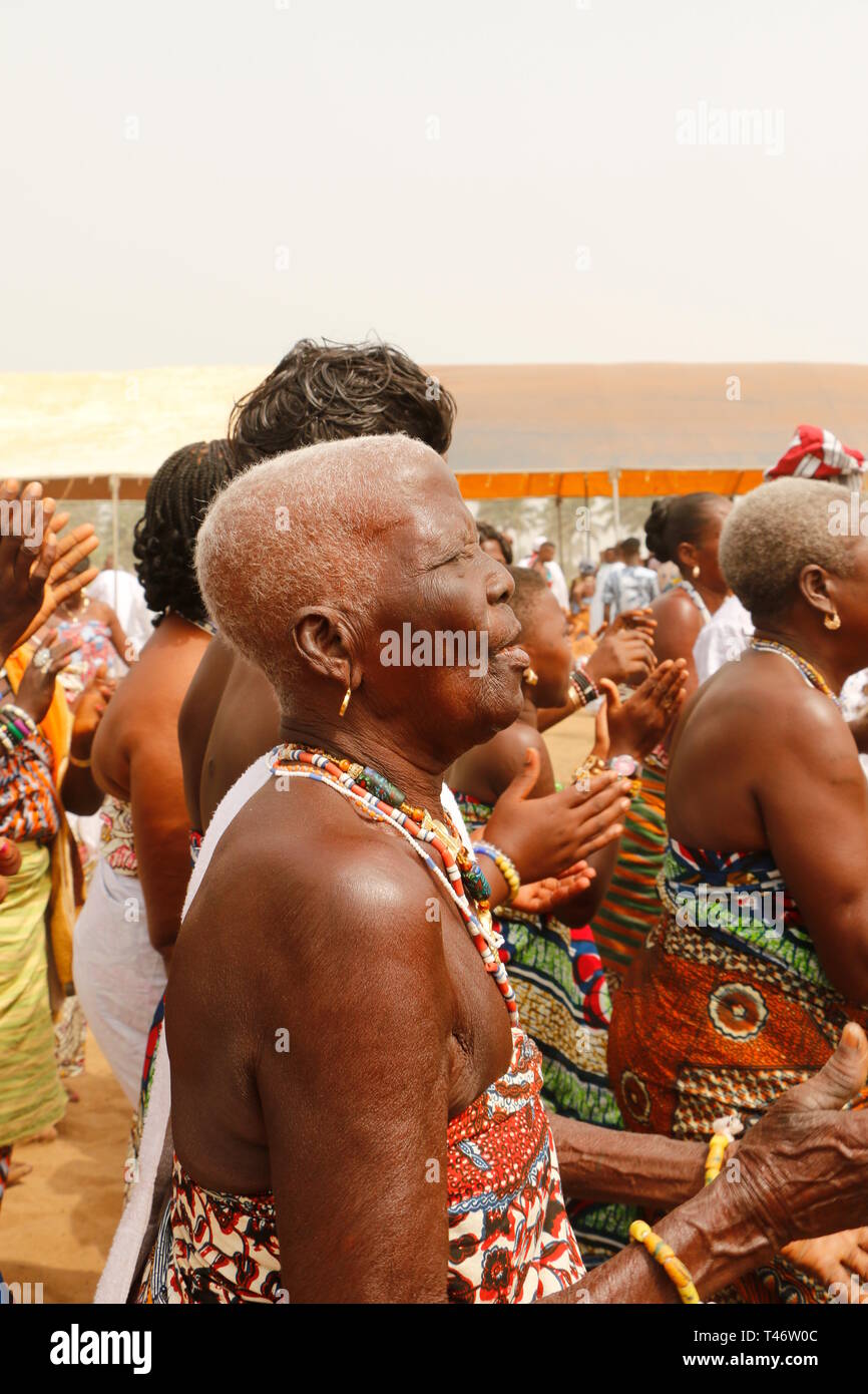 Voodoo festival at the beach of Ouidah, Benin Stock Photo - Alamy