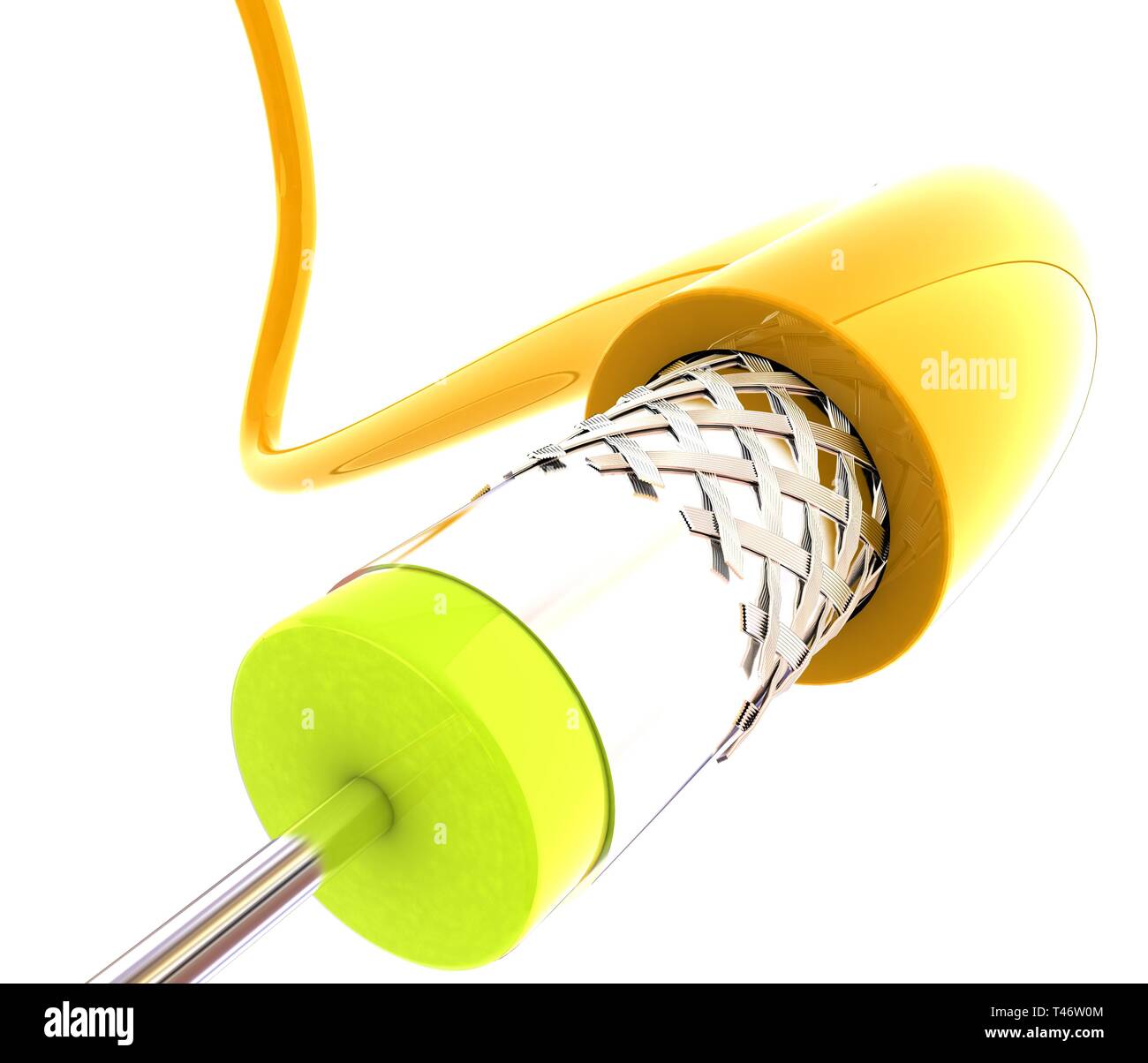 Cables for high tech connect Stock Photo - Alamy