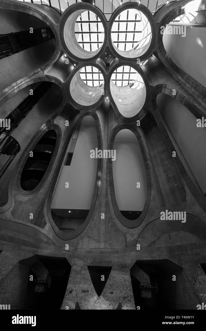 Close up of the interior of the Zeitz Mocaa Museum of Contemporary Art ...