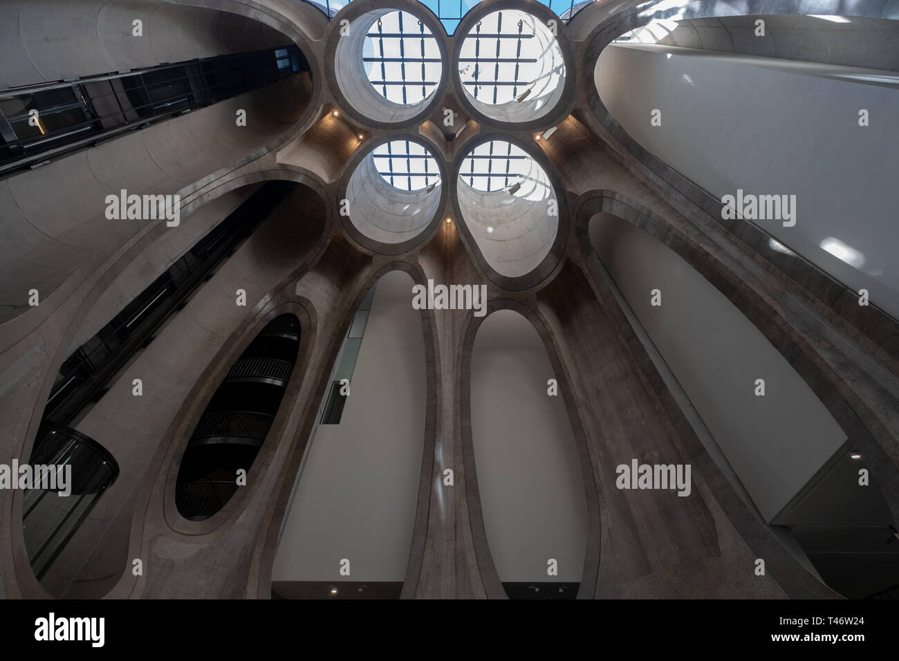 Close up of the interior of the Zeitz Mocaa Museum of Contemporary Art ...