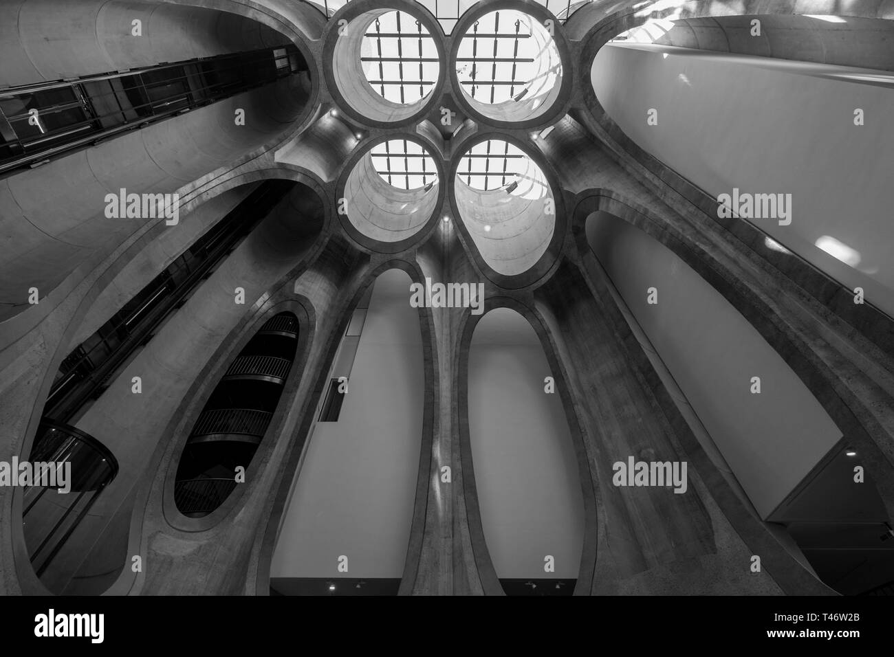 Close up of the interior of the Zeitz Mocaa Museum of Contemporary Art ...