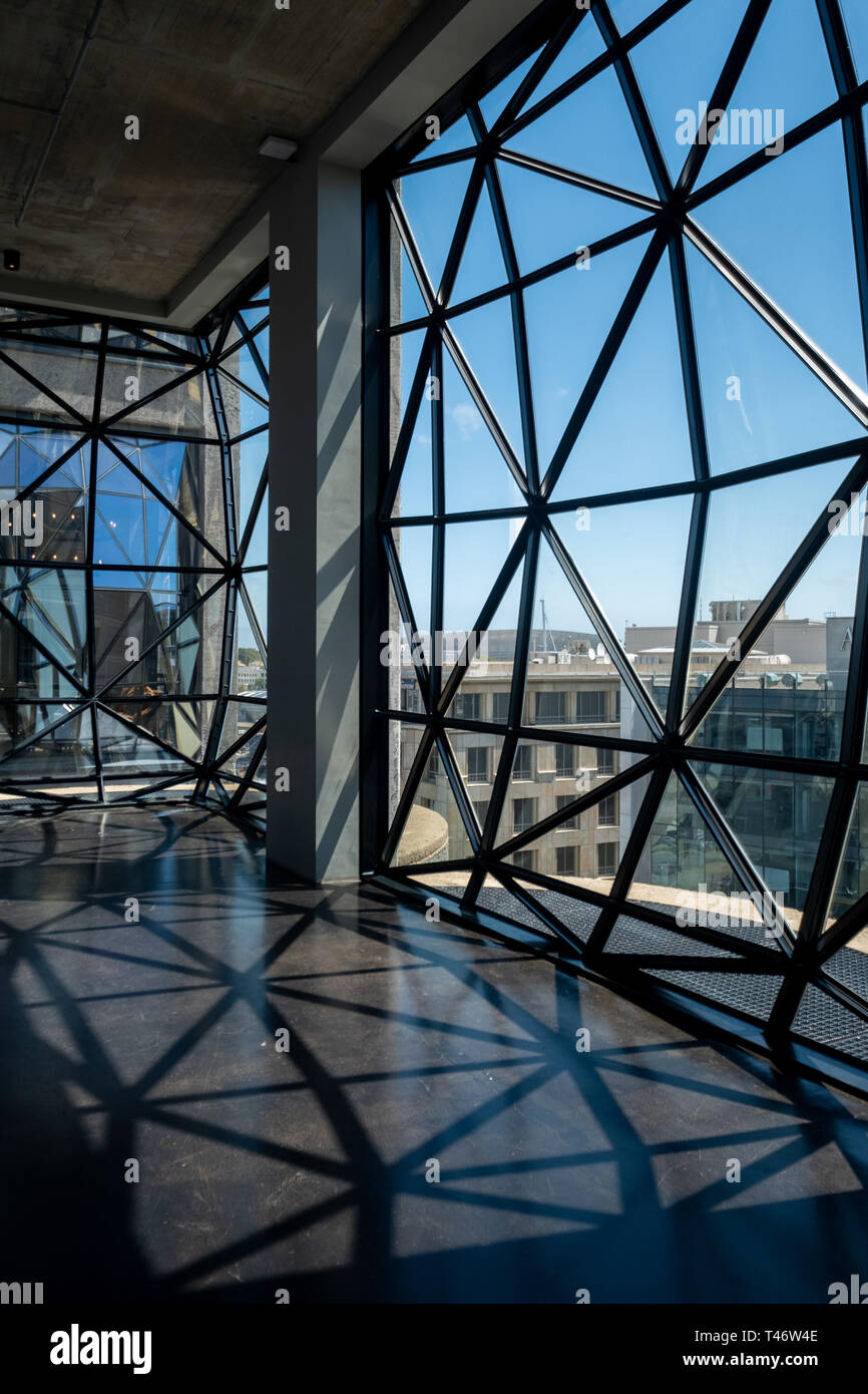 Rooftop view from the Zeitz Mocaa Museum of Contemporary Art Africa, in ...
