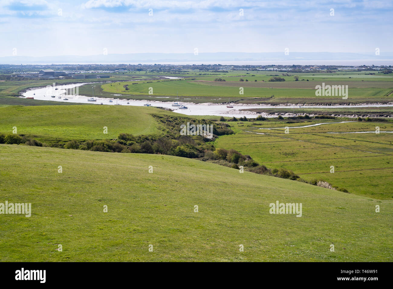 River Axe, Uphill, Weston-super-Mare, North Somerset, UK Stock Photo ...