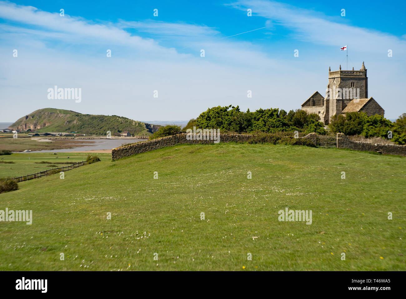 Brean Down and Old Church of St Nicholas, Uphill, Weston-super-Mare ...