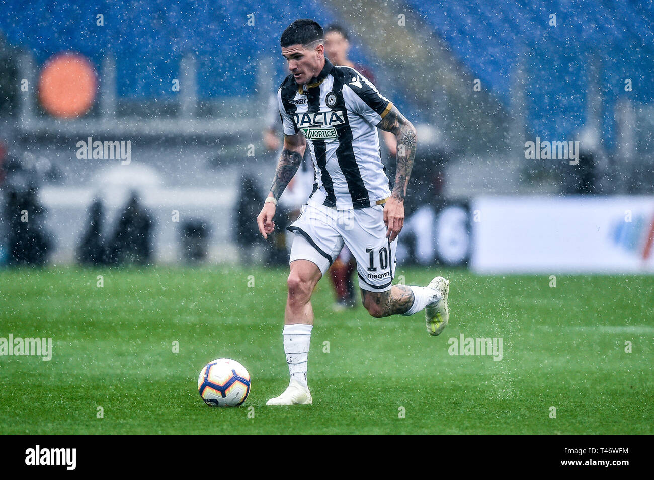 Rodrigo De Paul of Udinese during the Serie A match between AS Roma and ...