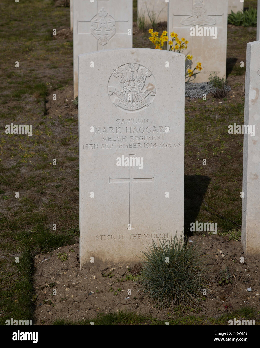 The grave of Capt Mark Haggard, father of the author H Rider Haggard in ...