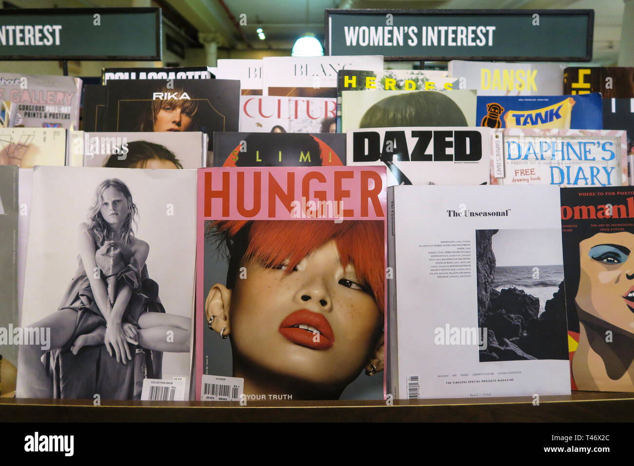Magazine Stand Featuring Magazine Covers, NYC, USA Stock Photo - Alamy