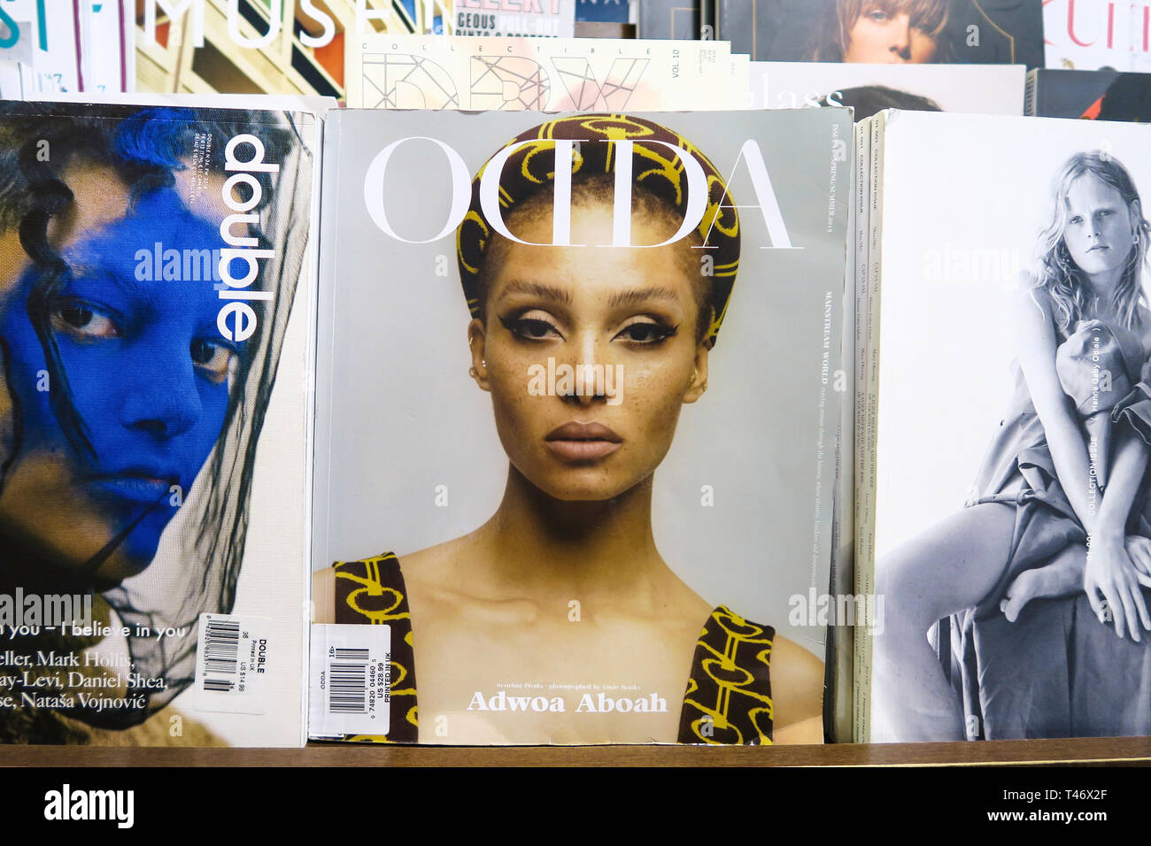 Magazine Stand Featuring Magazine Covers, NYC, USA Stock Photo - Alamy