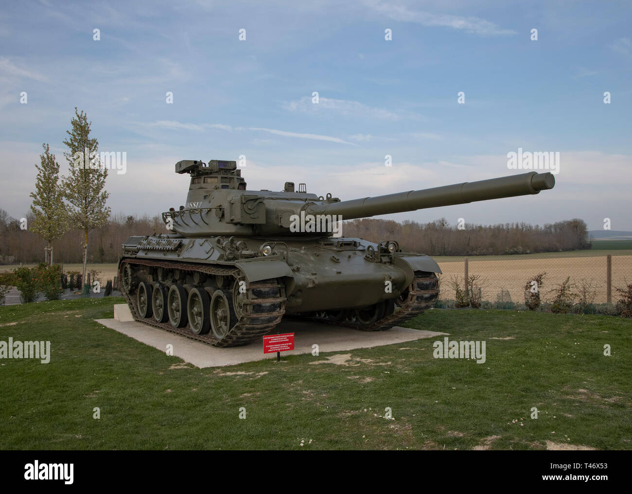 French AMX-30 battle tank on display at Cholera Farm Stock Photo - Alamy