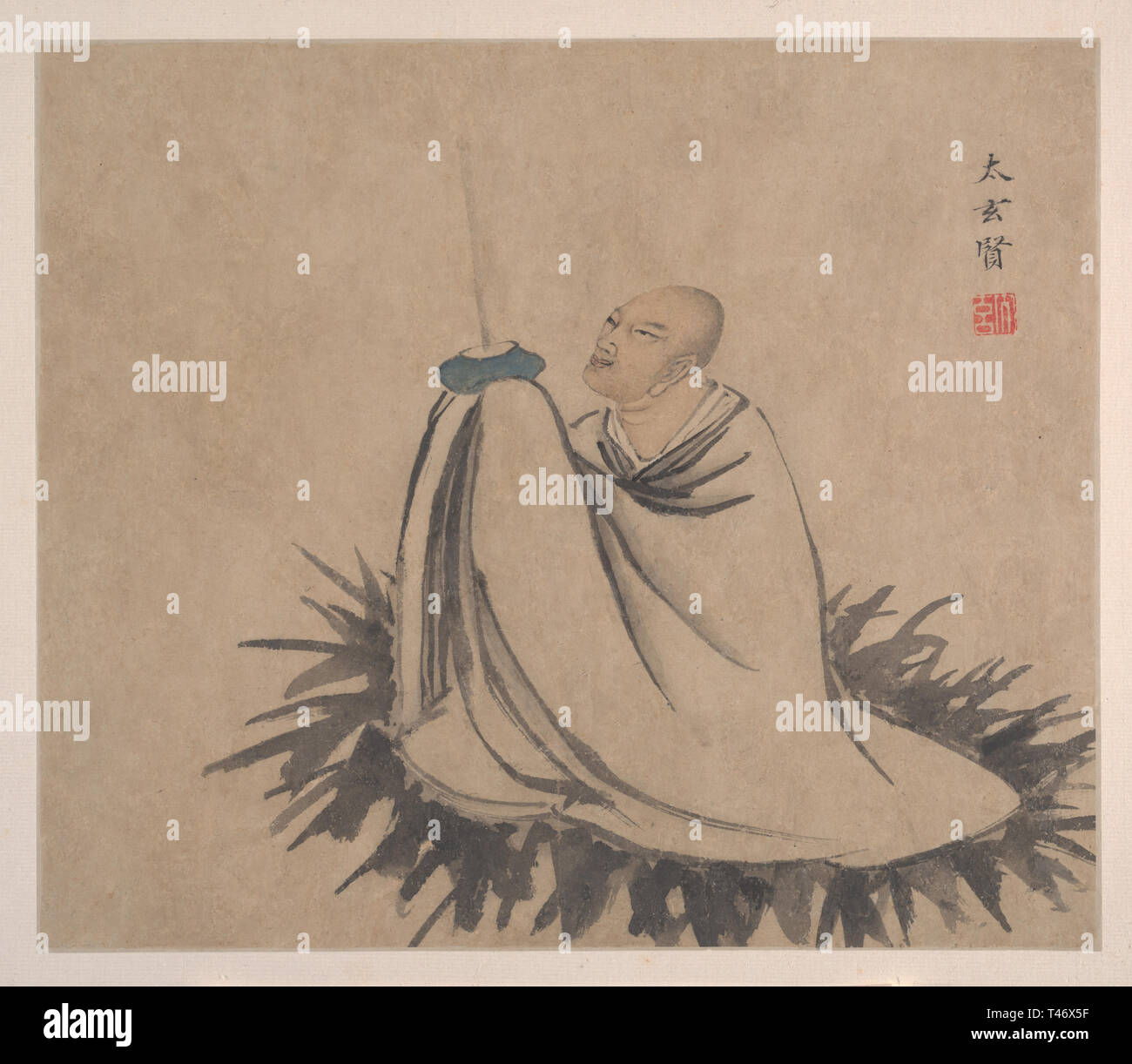 "The Sixteen Arhats Album" is the late Ming Dynasty painter Chen Xian ...