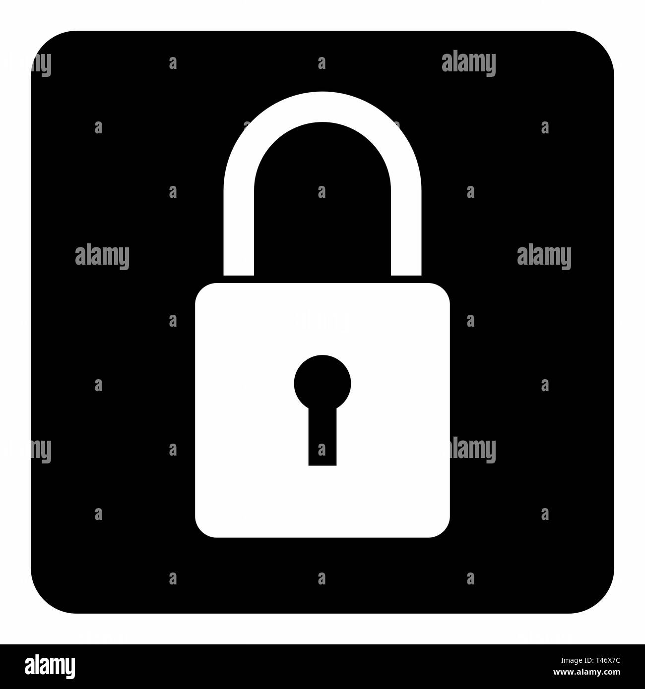 Padlock icon hi-res stock photography and images - Alamy