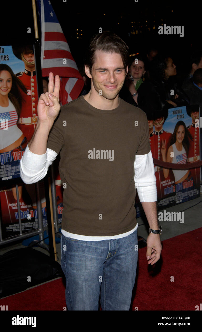 LOS ANGELES, CA. March 27, 2003: Actor JAMES MARSDEN at the Los Angeles ...