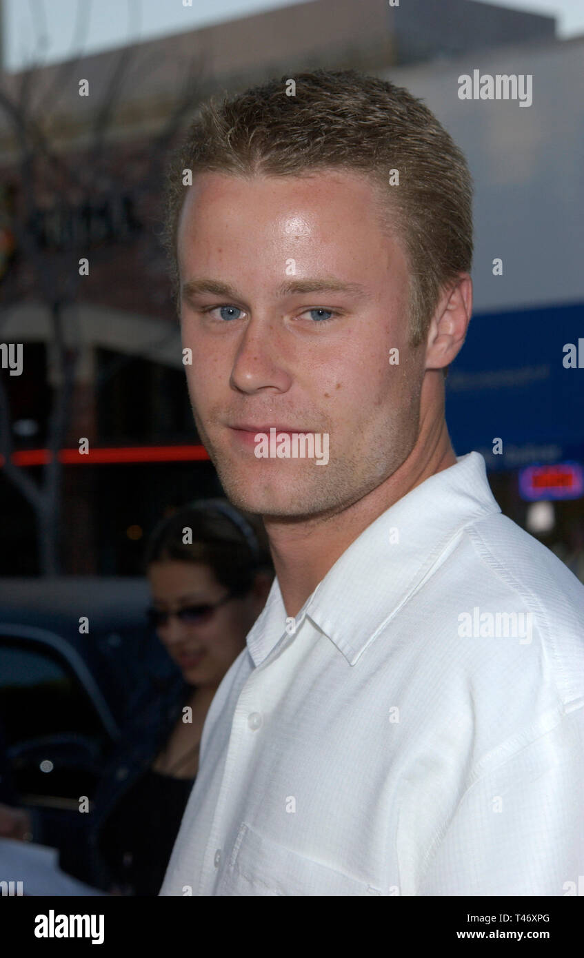 LOS ANGELES, CA. April 07, 2003: Actor ERIC NENNINGER at the Los Angeles premiere of It Runs In ...