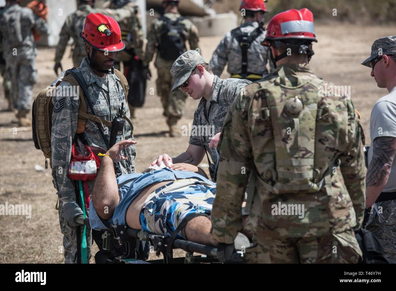 U.S. Airmen and Soldiers from the 3rd Chemical, Biological ...