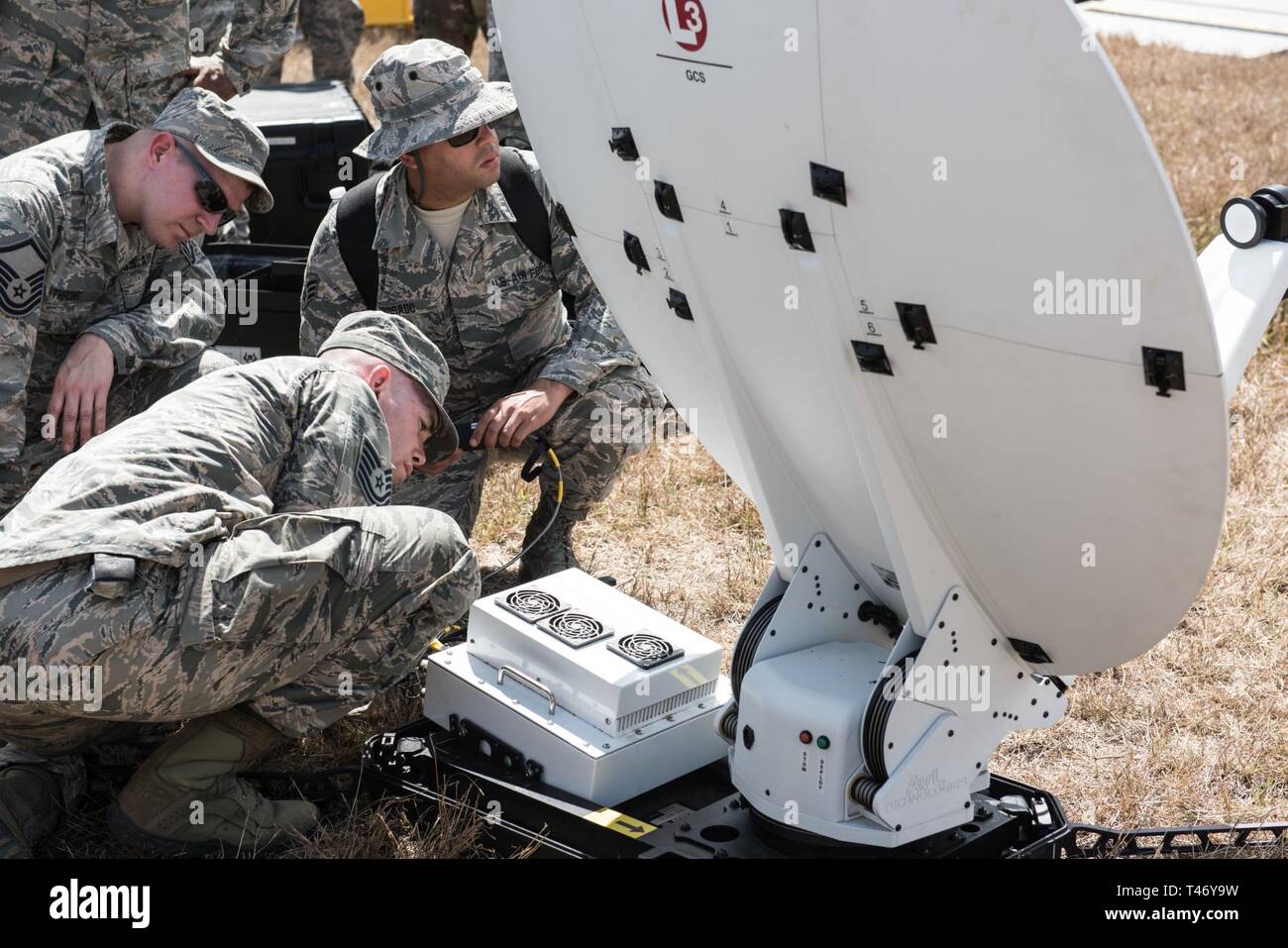 U.S. Airmen from the 271st Combat Communications Squadron, Pennsylvania ...