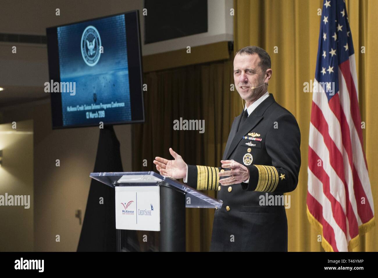 WASHINGTON (March 13, 2019) Chief of Naval Operations (CNO) Adm. John ...