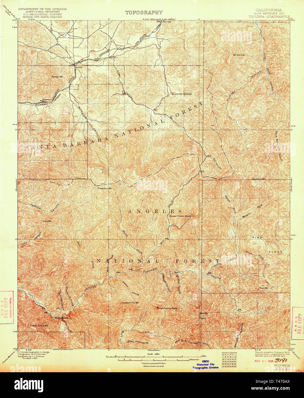 California map 1900 hi-res stock photography and images - Alamy