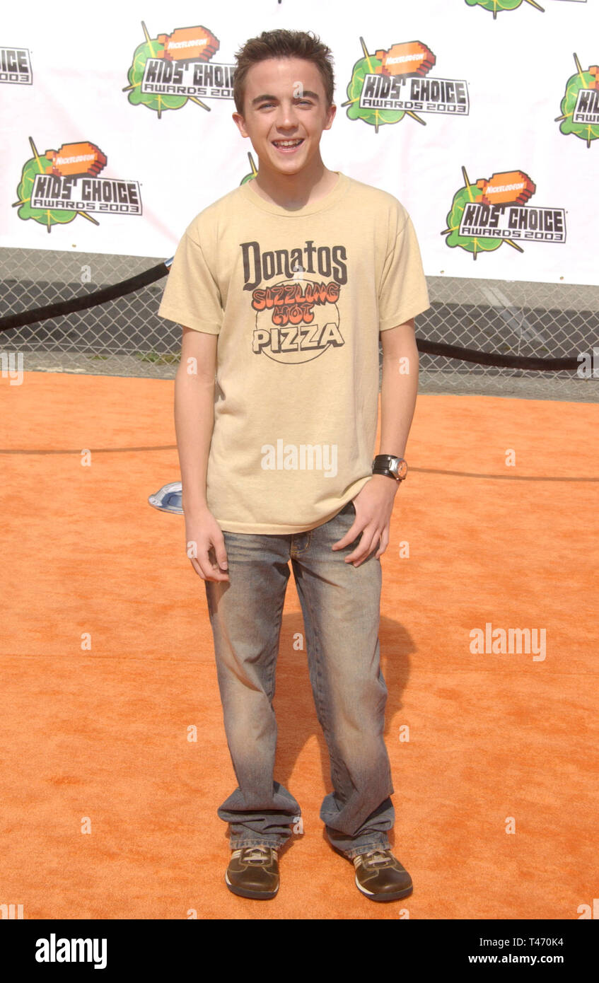 LOS ANGELES, CA. April 12, 2003: Actor FRANKIE MUNIZ at Nickelodeon's ...