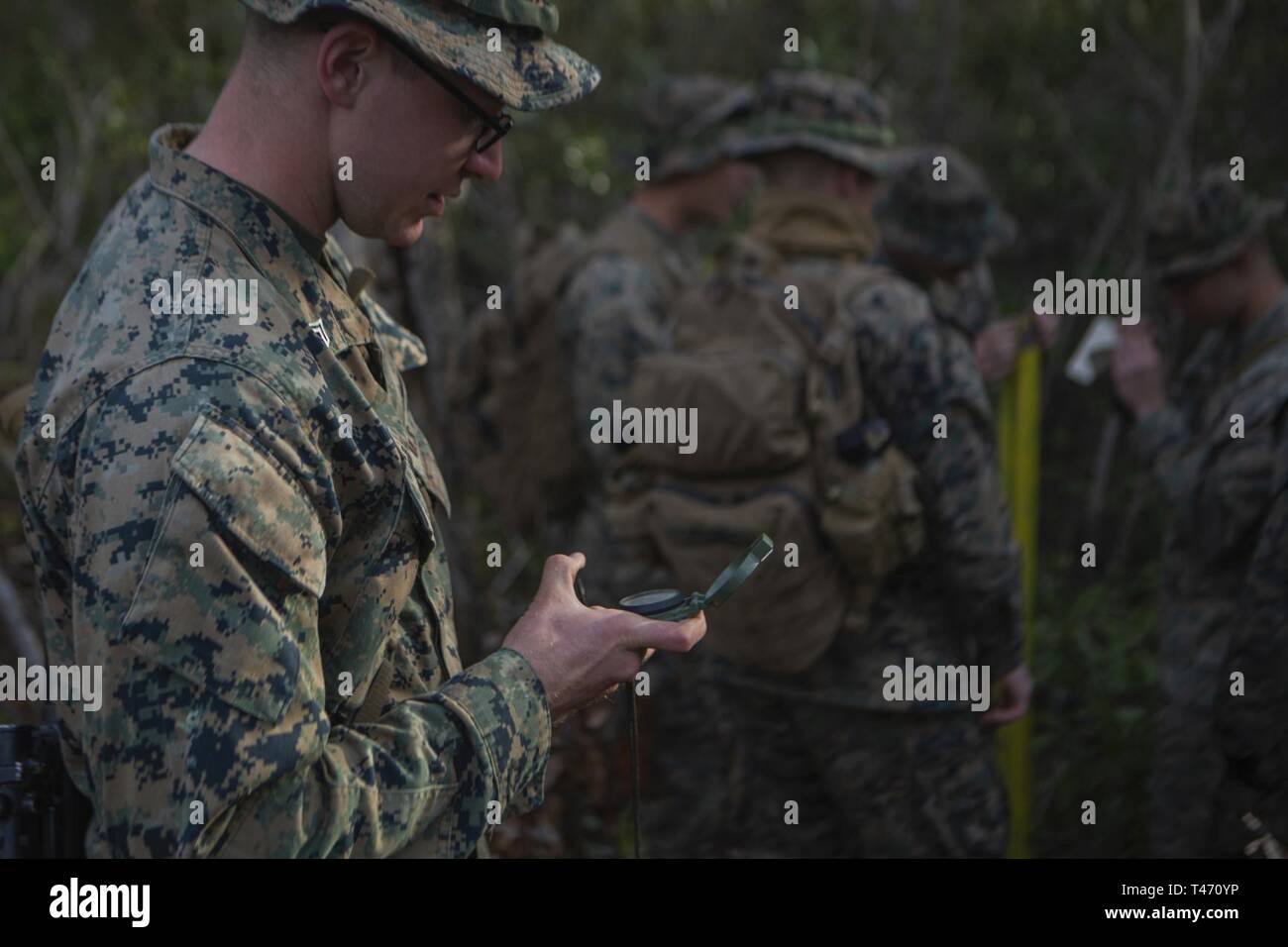 A U.S. Marine with 2nd Combat Engineer Battalion, 2nd Marine Division ...