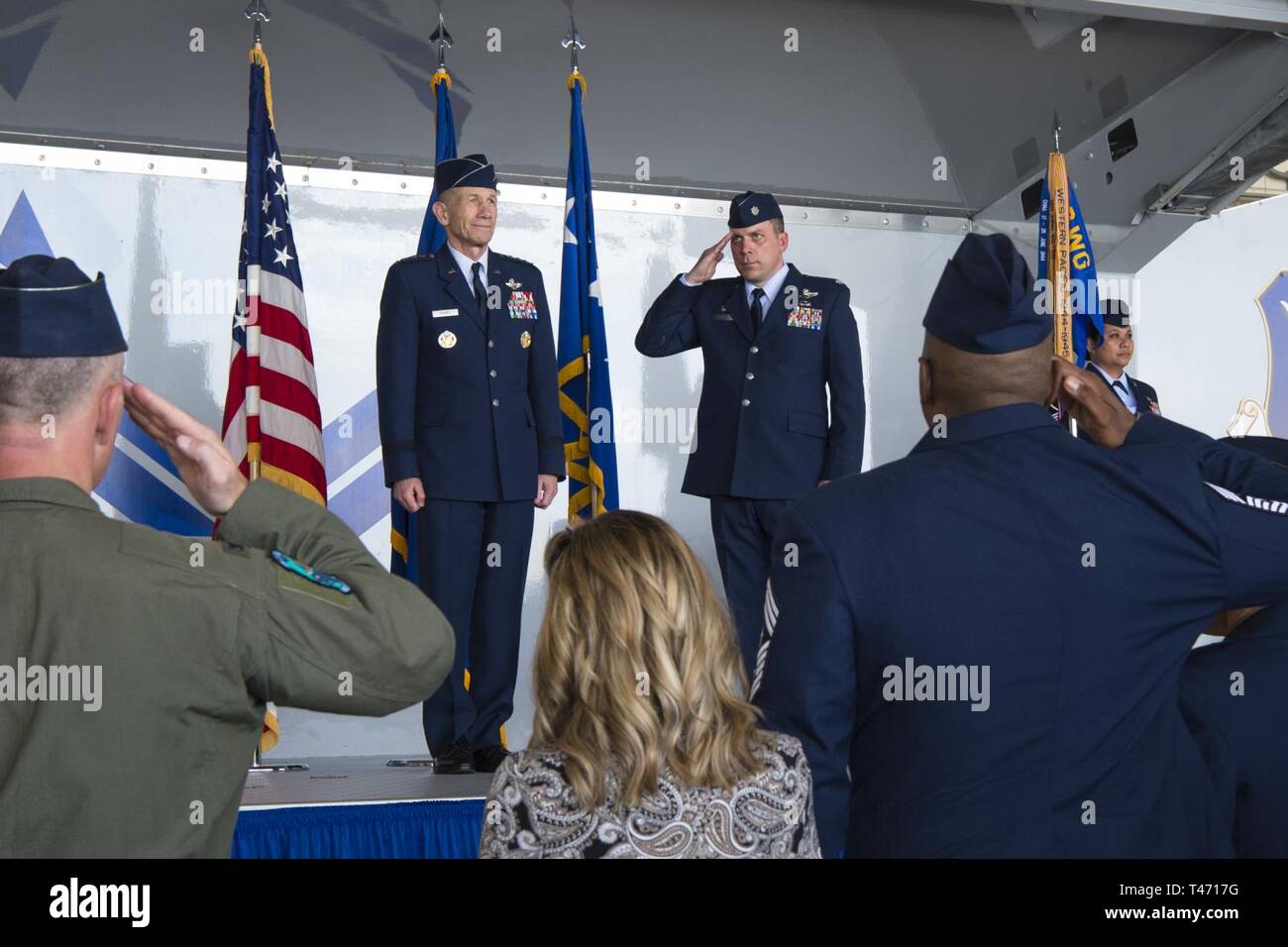 Ruffles and Flourishes plays during the Gallant Unit Citation ...