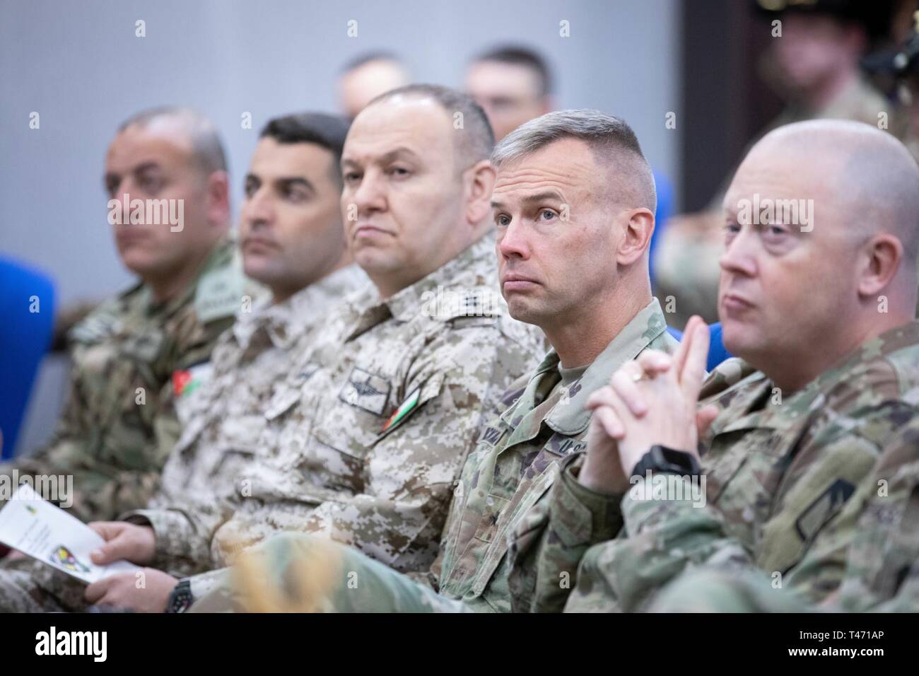 U.S. Army Brig. Gen. Michael D. Wickman (second from right), deputy ...