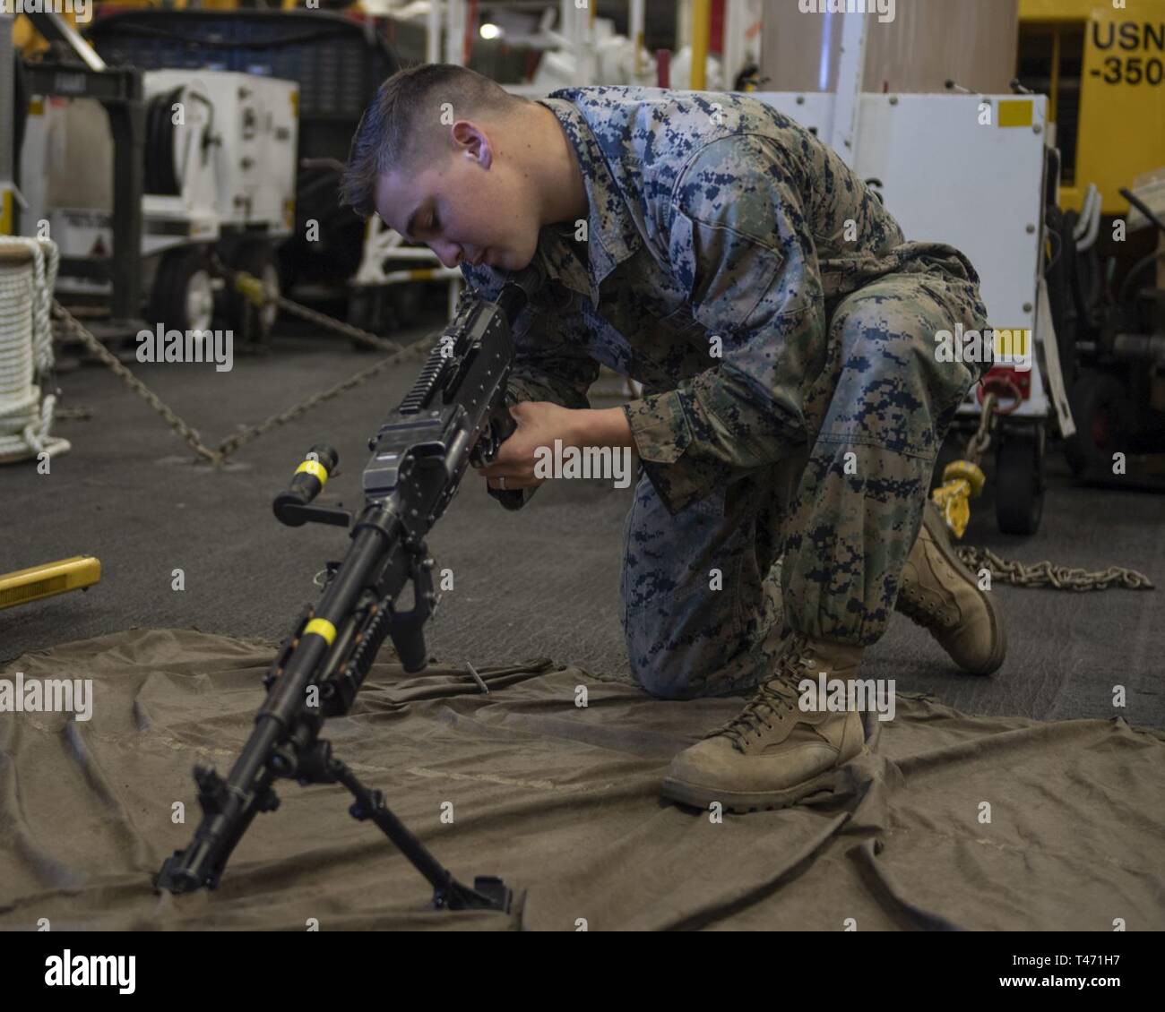 OCEAN (Mar. 14, 2019) U.S. Marine Corps Lance Cpl. Justin Kemp ...