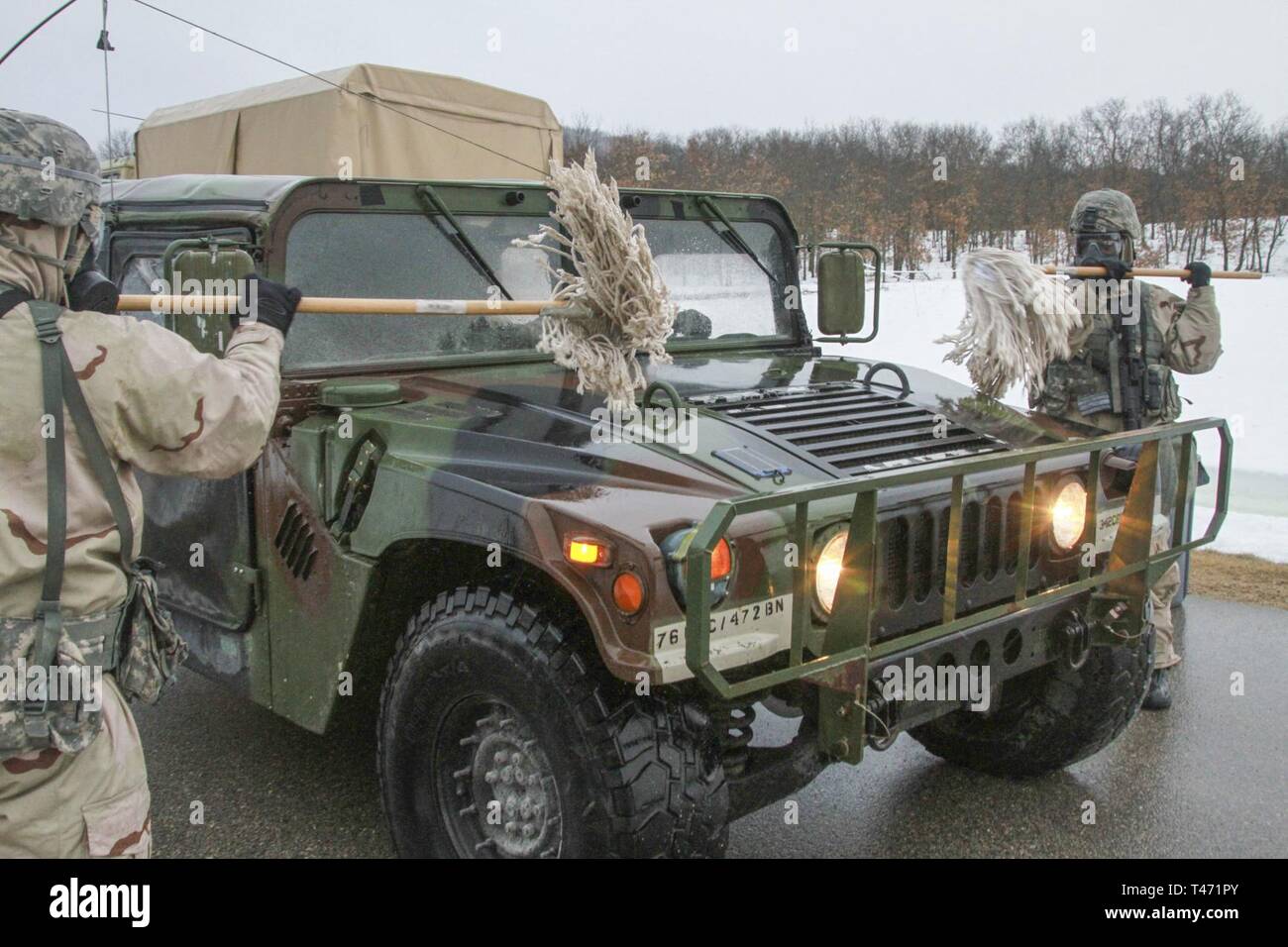 Army Reserve Soldiers assigned to the 379th Chemical Company, 472nd ...