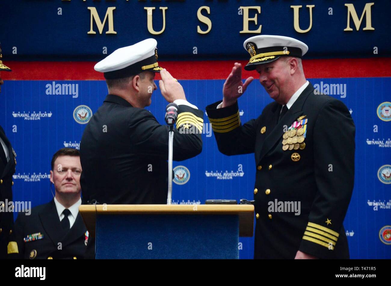 PENSACOLA, Fla. -- Capt. Timothy Kinsella Jr. (left) and Capt ...