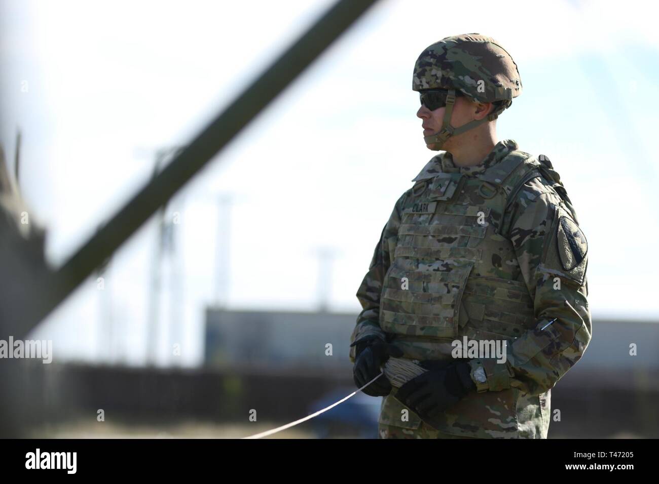 A Wagonmaster Soldier with 289th Composite Supply Company, 553rd Combat ...