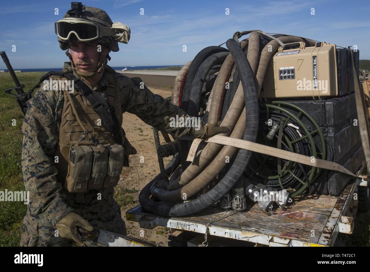 Lance Cpl. Gregory Crossway, a bulk fuel specialist with Marine Wing ...