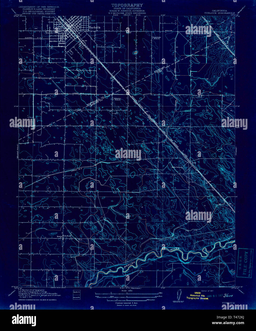 Map of turlock hi-res stock photography and images - Alamy