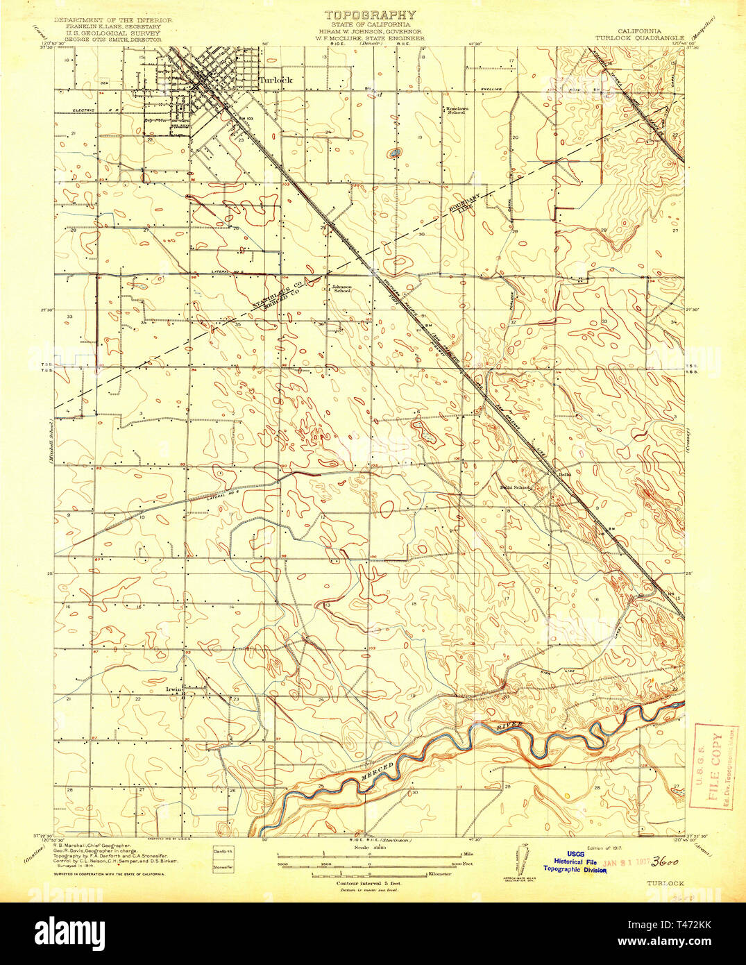 Turlock map hi-res stock photography and images - Alamy