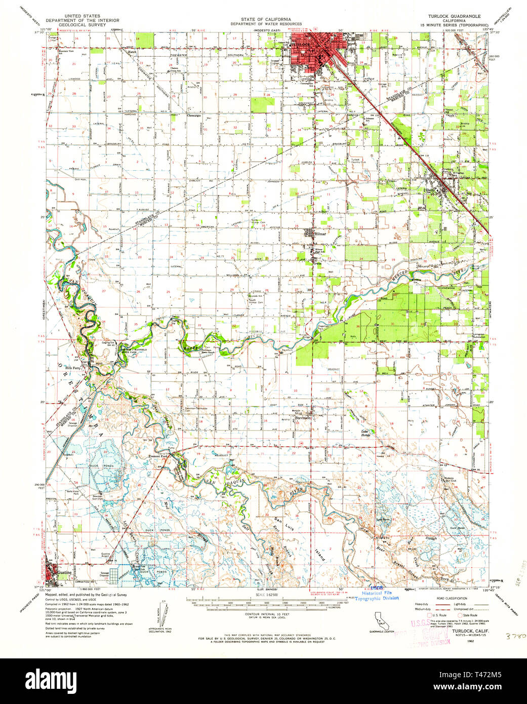 Turlock map hi-res stock photography and images - Alamy
