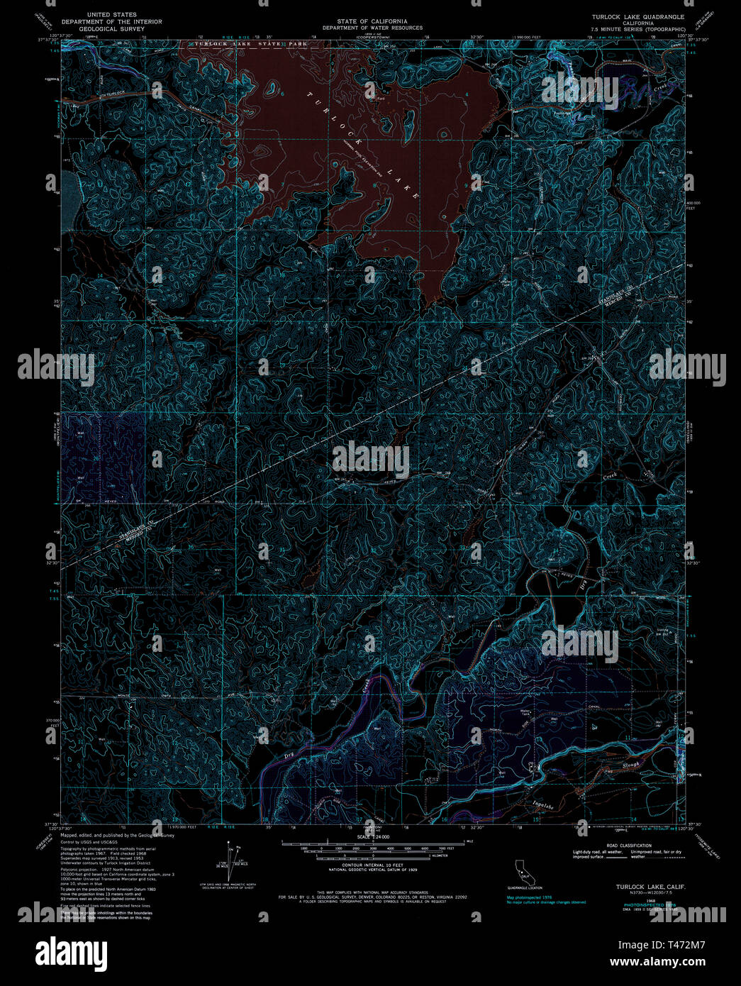 Map of turlock hi-res stock photography and images - Alamy