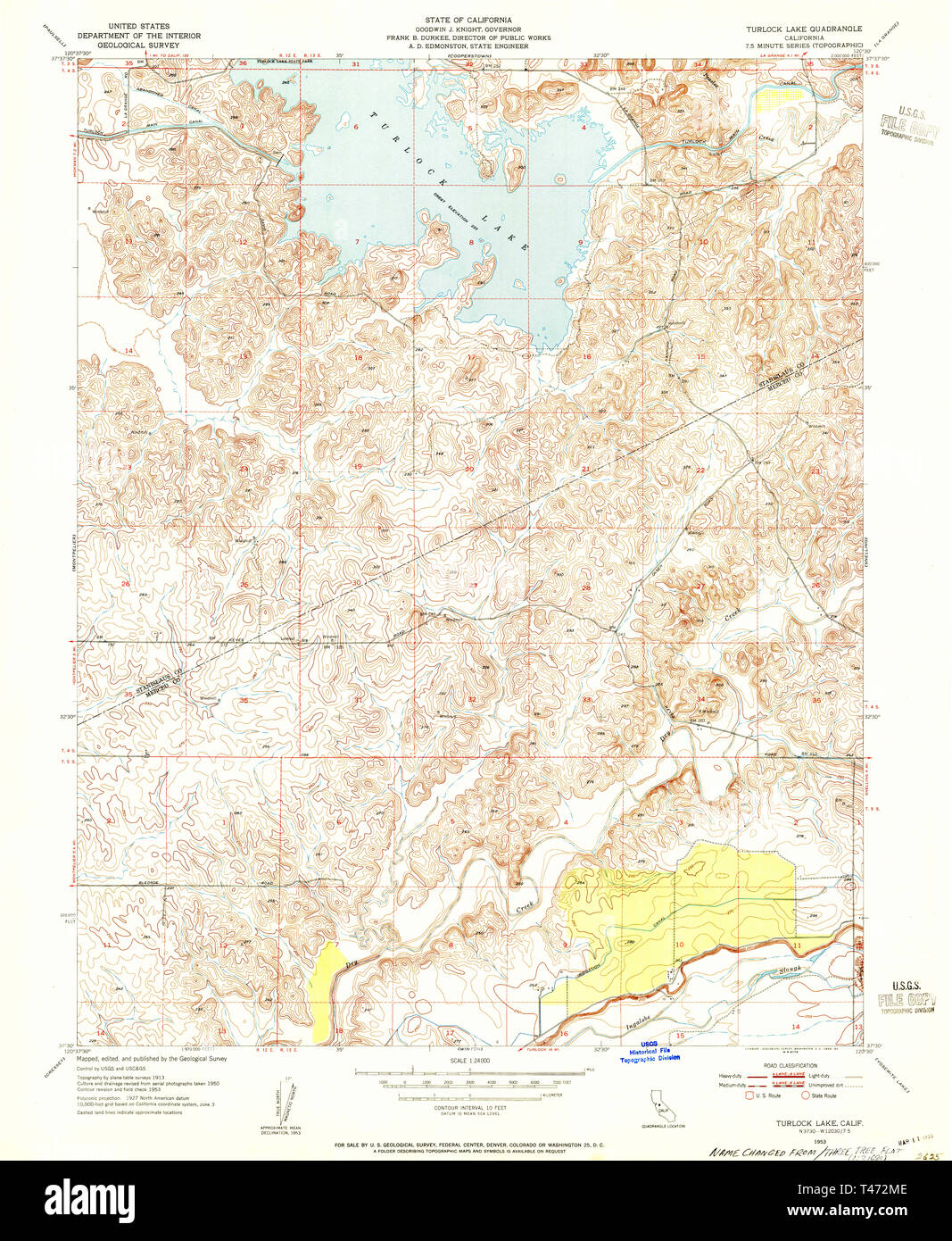Map of turlock hi-res stock photography and images - Alamy