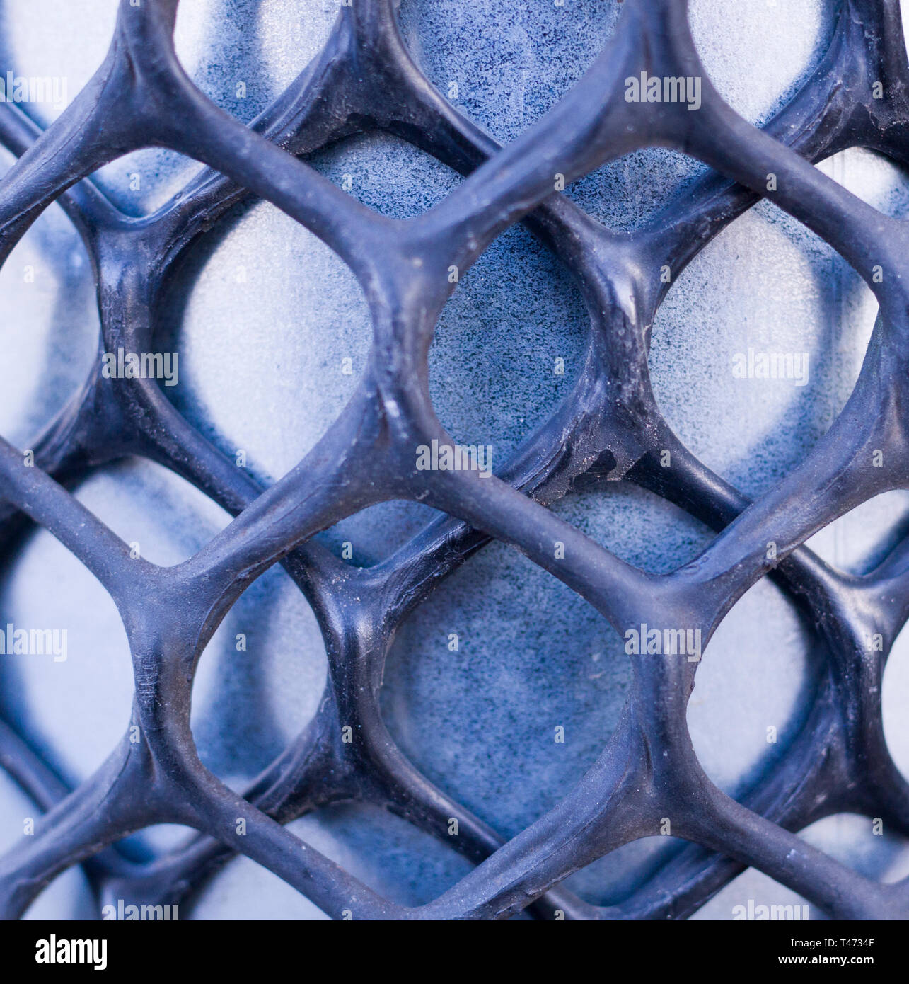 iron rhombus shape caged covering net. industrial, background Stock ...