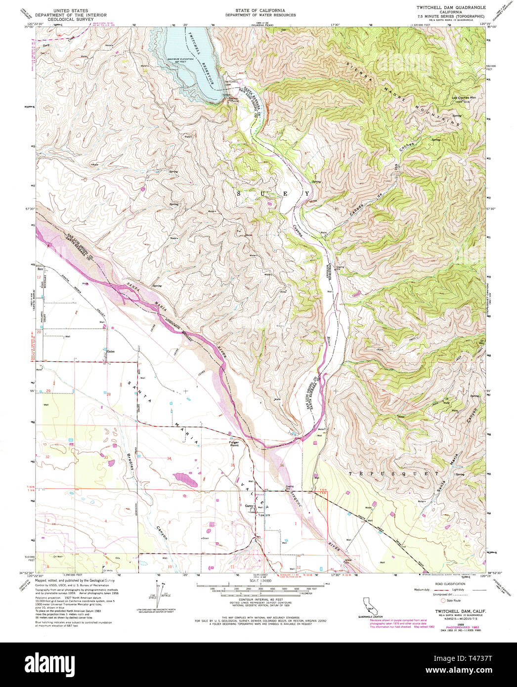 Twitchell dam hi-res stock photography and images - Alamy