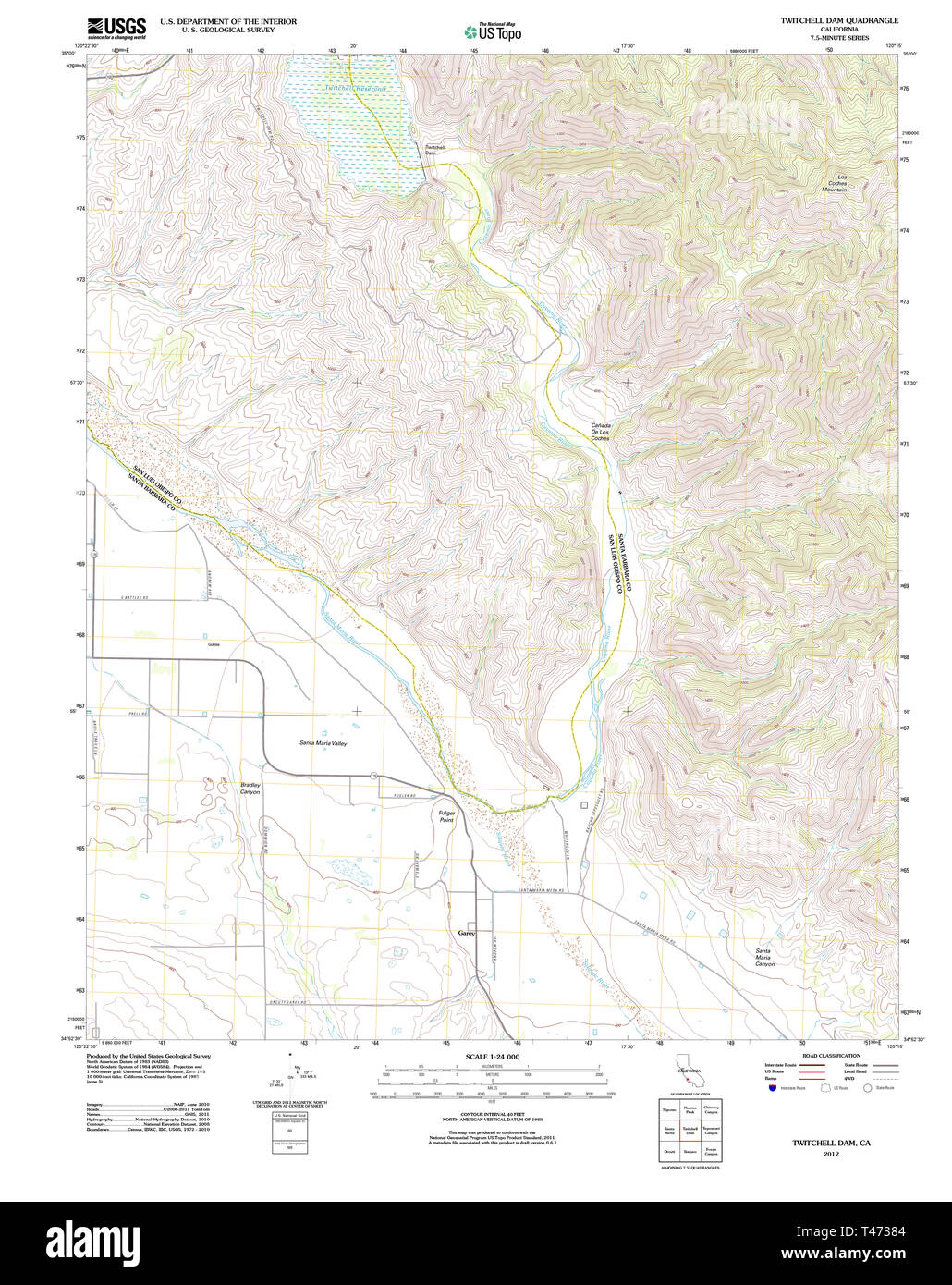 Twitchell dam hi-res stock photography and images - Alamy