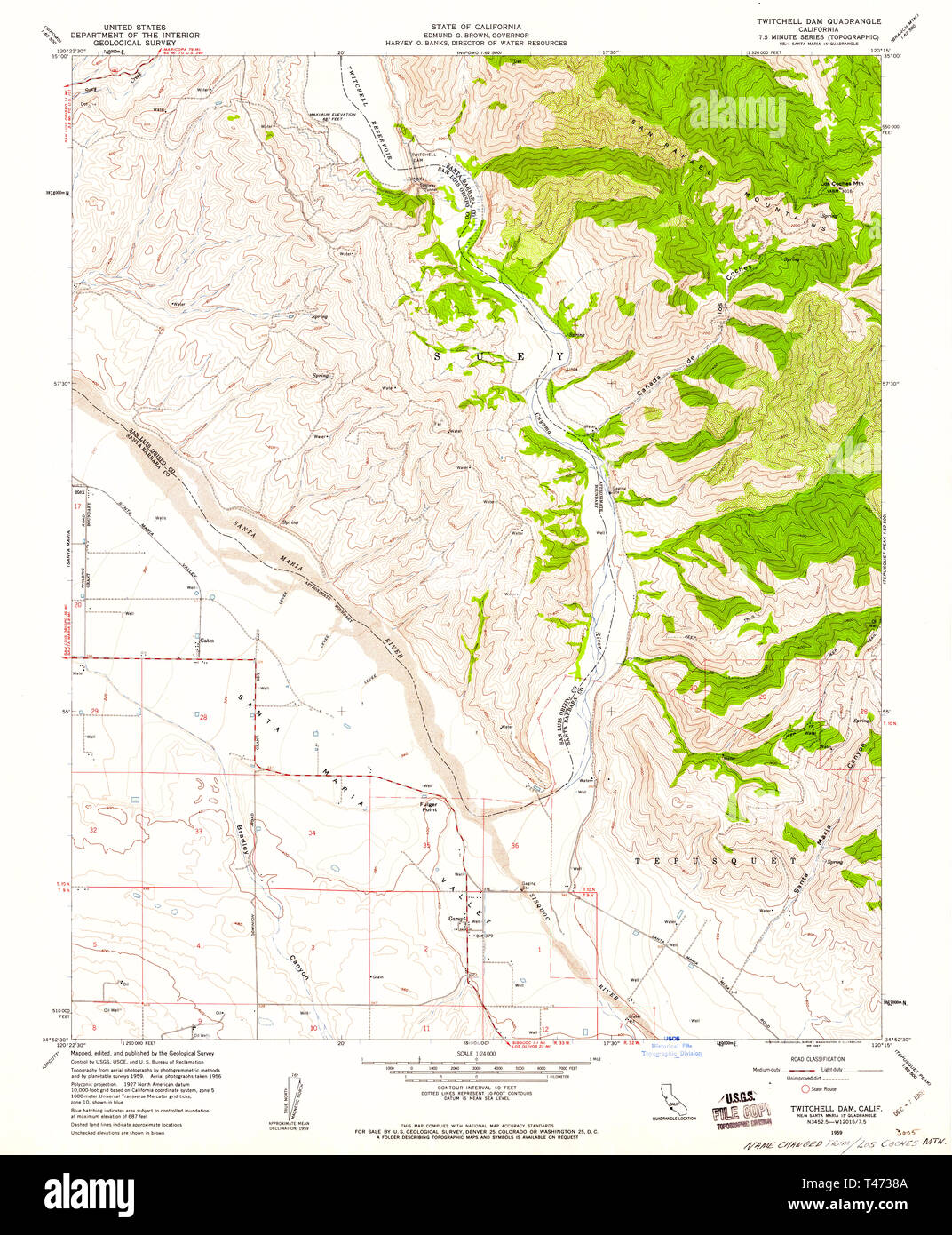 Twitchell dam hi-res stock photography and images - Alamy